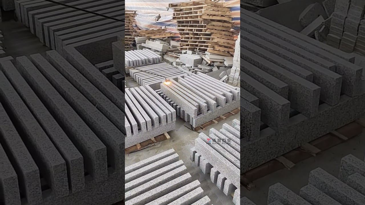 Flamed Finished Surface Granite Stepper Slab