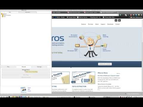 testing IMacros V7.03 BETA on Chrome v34 on linux mint kind of works OK