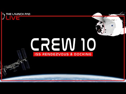 NASA SpaceX Crew 10 ISS Docking