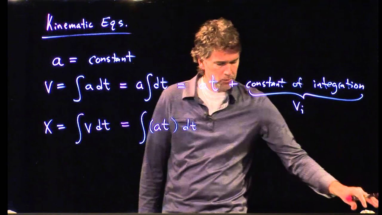 Kinematic Equations from Calculus