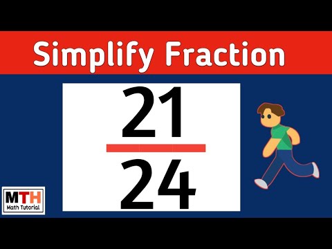 How to simplify the fraction 21/24 | 21/24 Simplified