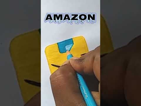 #shorts #amazon #logo #drawing 😊😊how to draw amazon logo|| drawing's world