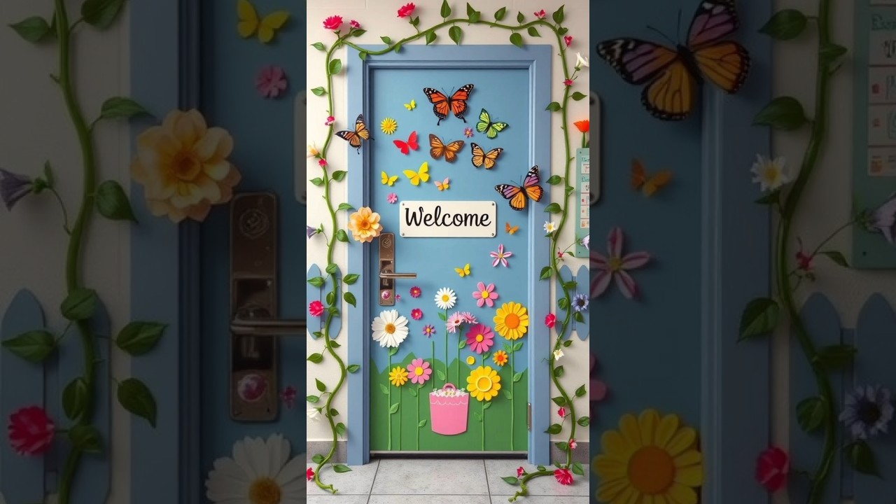 CrafteDream_S – Creative Classroom Door Decoration Ideas🎨✨️#craftideas #craftedreams #handmadeideas
