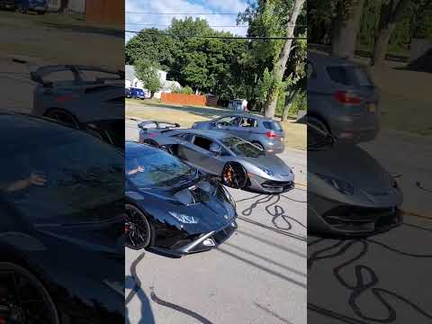 Lamborghini huracan STO vs. Lamborghini aventador SVJ #shorts