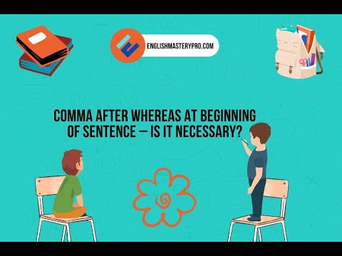 Comma After Whereas At Beginning Of Sentence | whereas using | whereas in english