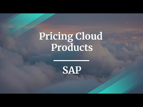 Pricing Cloud Products by fmr SAP Sr Director Product & Strategy