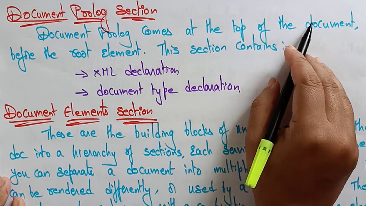 XML Declaration | Documentation | WT | Web Technology | Lec-22 | Bhanu Priya
