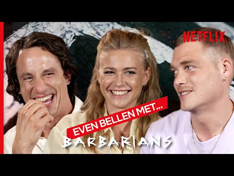 Kletsen met de cast van Barbarians