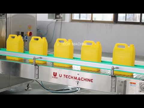 UTECH --Ethiopian oil filling servo piston sinking tracking filler