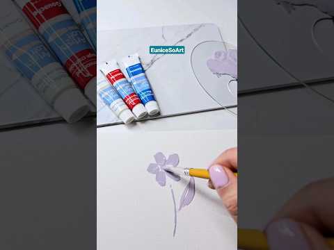 Art color mixing recipes | How to mix Pastel purple 💜 for flowers or sky colors #Painting #art