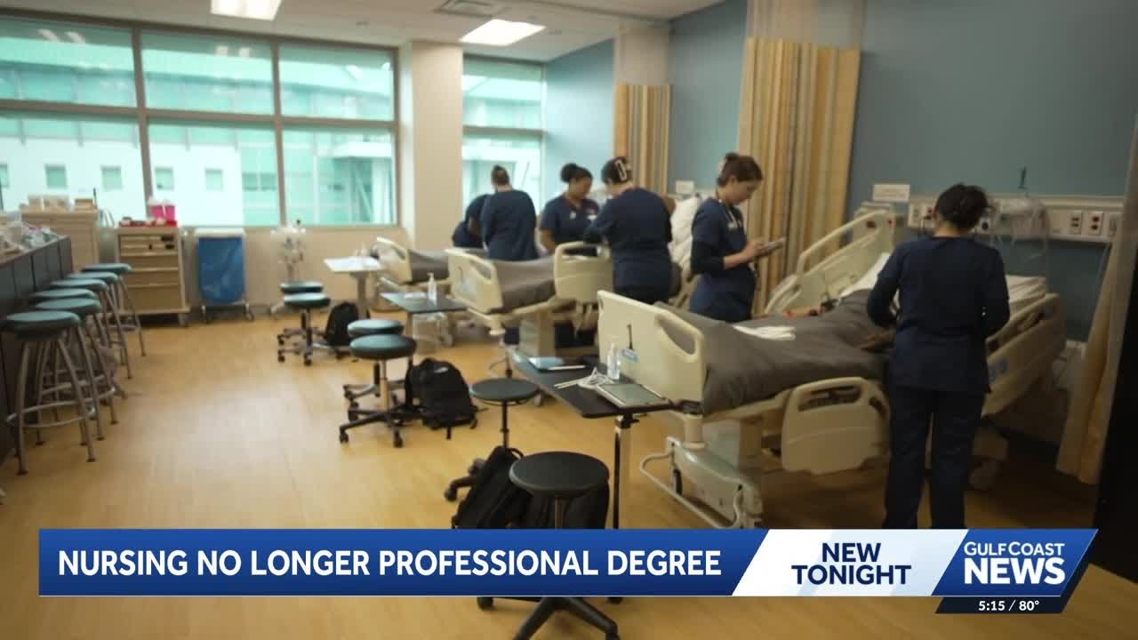 Gulf Coast nurses react to being excluded from professional degrees