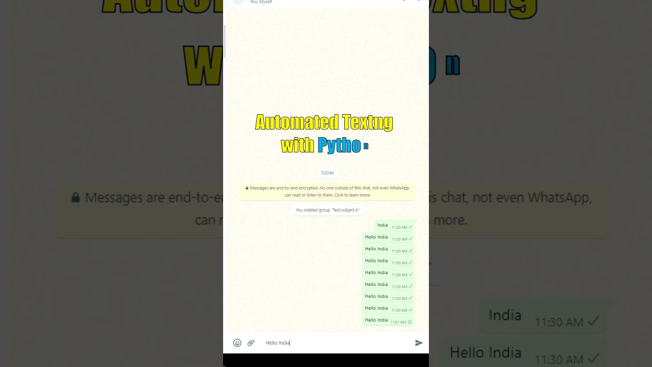 Automatic WhatsApp Spammer using PYTHON #shorts #python #programming