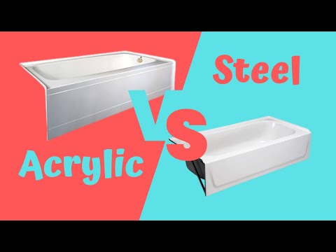 Which is a better bathtub: Acrylic vs Porcelain Enameled Pressed Steel