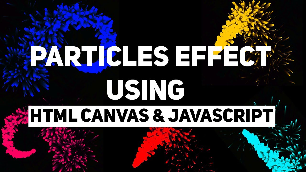 How to Make Particles Effect Using Html Canvas & Javascript | Html Canvas | @odes Tutorials