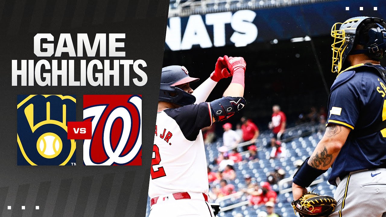 Brewers vs. Nationals Game Highlights (8/4/24) | MLB Highlights