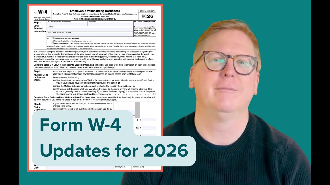 What's New on Form W-4 for 2026 | Gusto