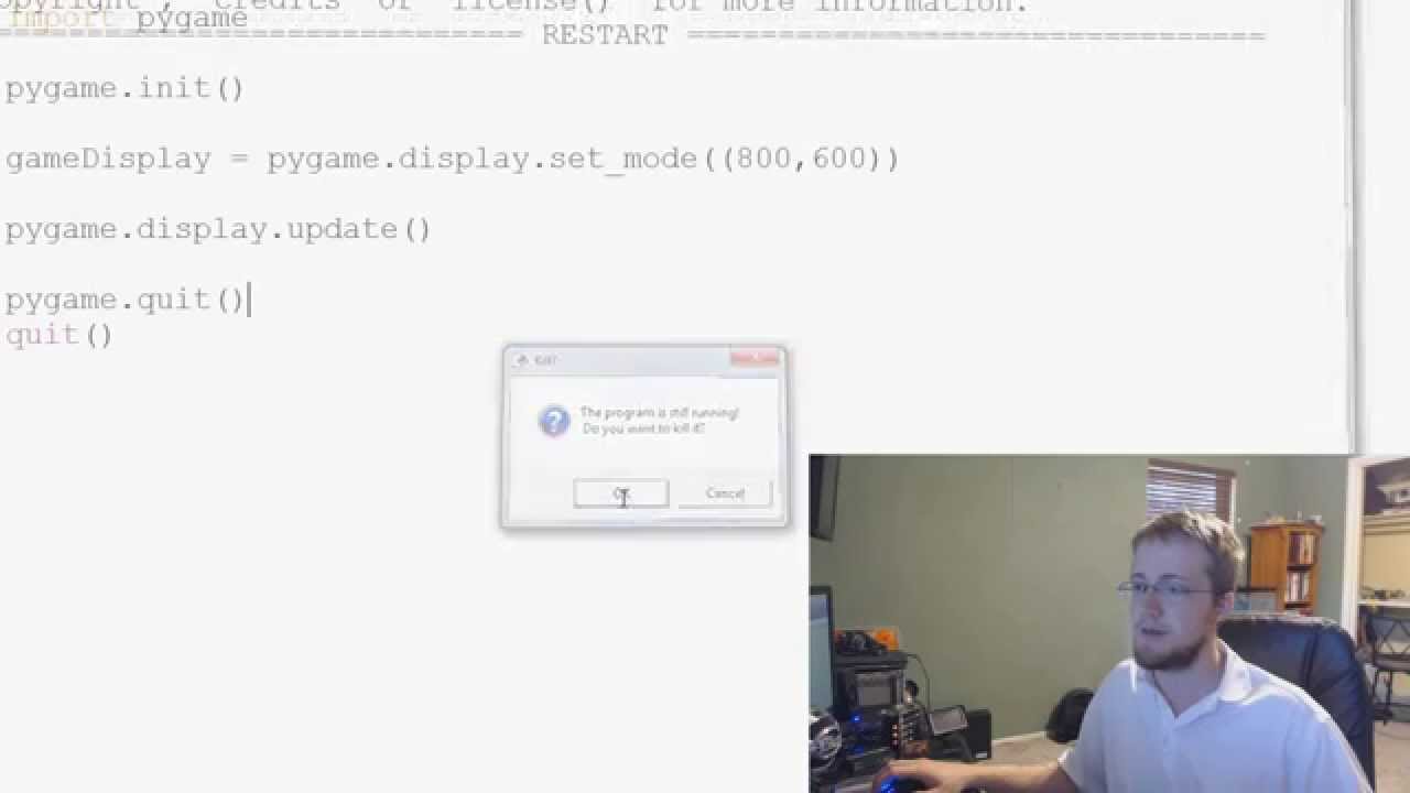 Pygame (Python Game Development) Tutorial - 2 - Creating a Basic Framework