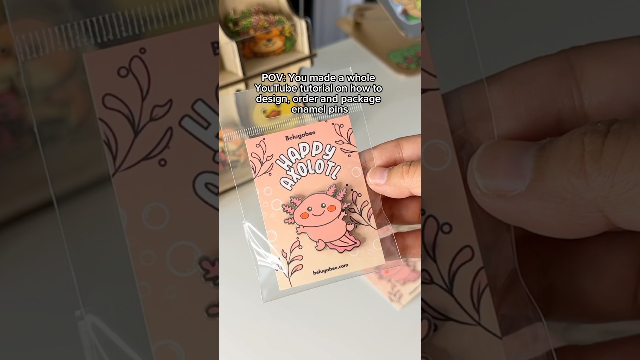 Enamel Pin Tutorial #smallbusiness #stickershop #enamelpins #cuteart