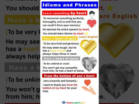 Learn Idioms and Phrases by heart #idioms #phrases