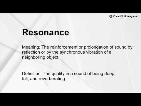 Resonance Meaning