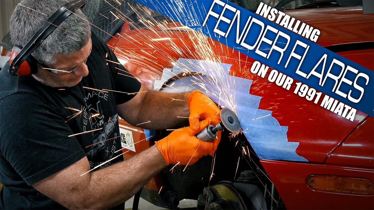 Installing Fender Flares on our NA Miata!