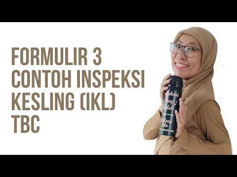 161 - Formulir 3 Contoh Inspeksi Kesling (IKL) TBC #akreditasipuskesmas