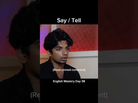 Say / Tell | What is the difference? | English Grammar explained in Malayalam