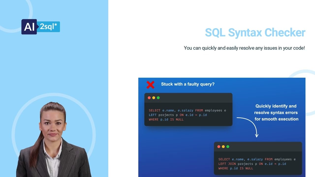 SQL Syntax Checker: Verify Your SQL Queries Instantly