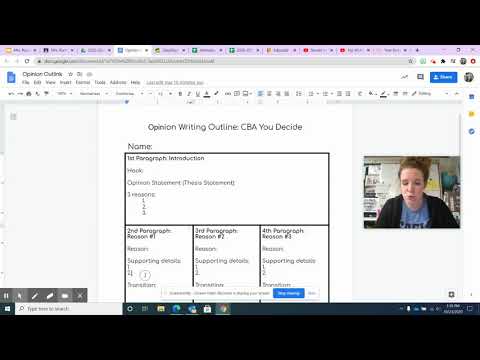 Opinion Outline Instructions