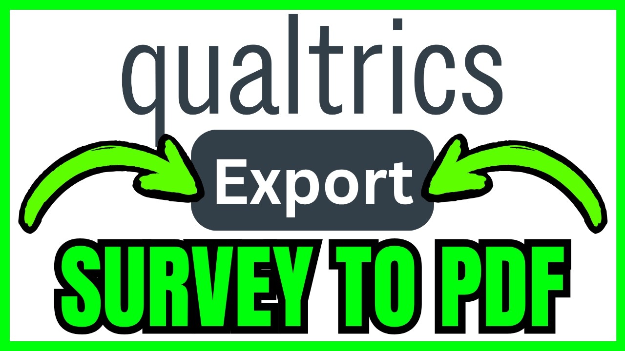 How To EXPORT Qualtrics Survey To PDF (QUICK & EASY) 2026