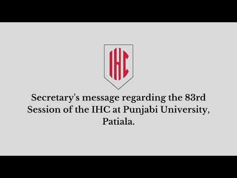 Introductory Note by the Secretary Indian History Congress