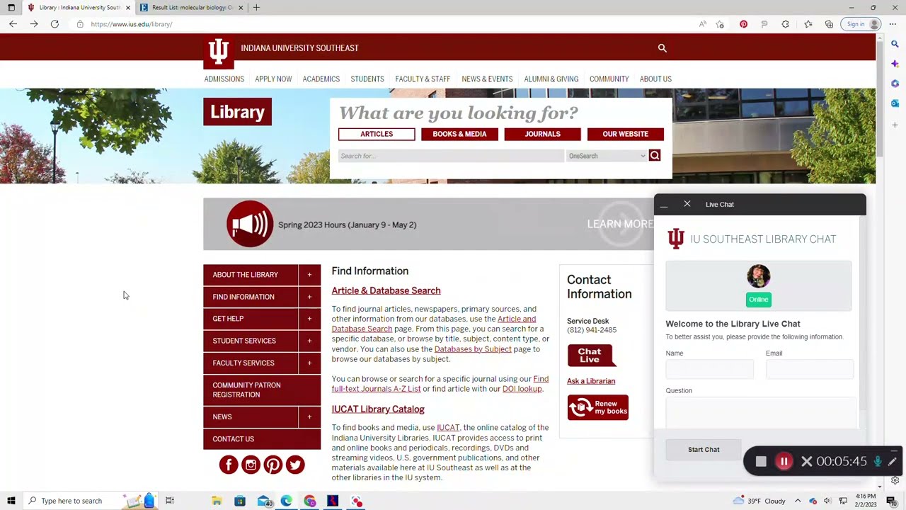 Library Basics - Locating Links for Articles & Books