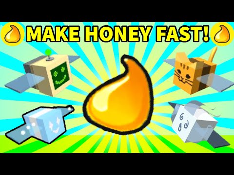 ????????HOW TO GET HONEY FAST in Bee Swarm Simulator! Bee Swarm Simulator Best Bees for Honey Converting!