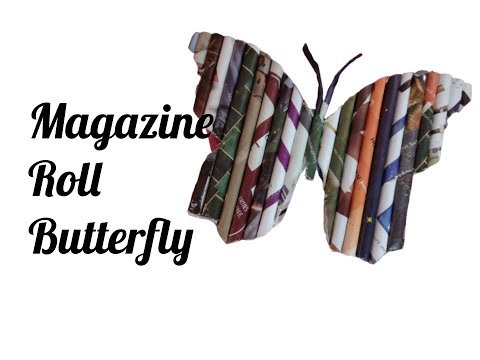 Upcycled Magazine 🦋𝘽𝙪𝙩𝙩𝙚𝙧𝙛𝙡𝙮🦋, Upcycle Old Magazines into Beautiful Works of Art
