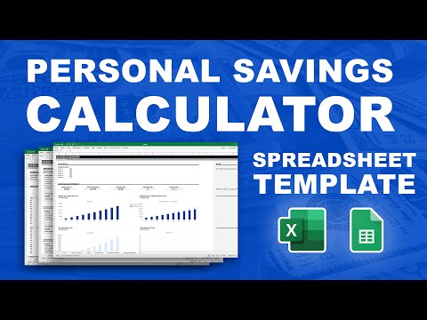 Need financial security? Personal Savings Calculator spreadsheet