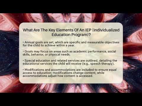 What Are The Key Elements Of An IEP (Individualized Education Program)? - The Sociology Workshop