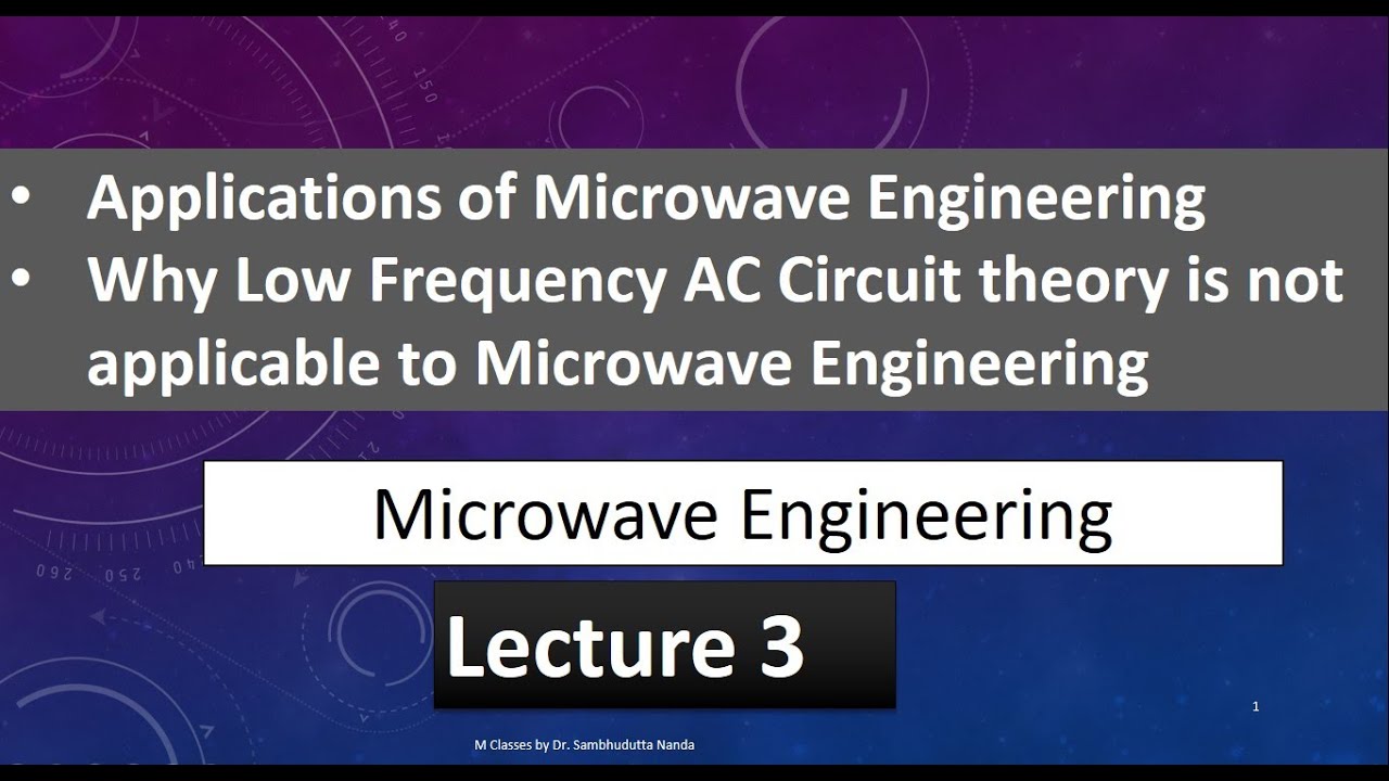 [2022]Applications of Microwave Engineering | Why Low frequency AC Circuit analysis not used for ME?