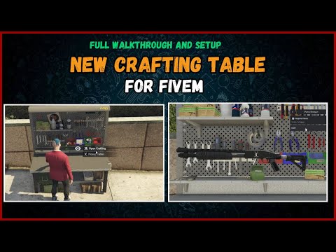 Free | Qbcore & Esx | New Crafting Table For Players | Gun Crafting | Installation And Setup | 2024