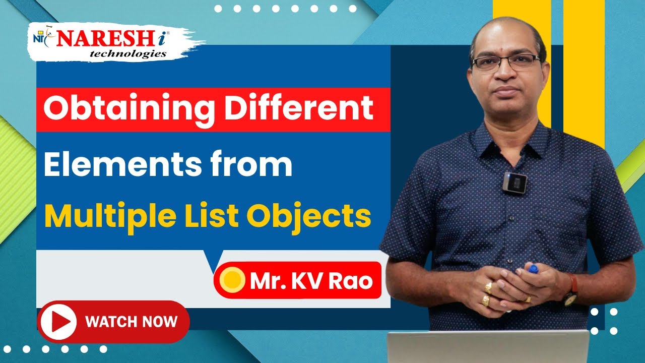 Master Python Lists: How to Access Elements from Multiple Lists | NareshIT #pythonlists