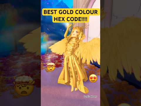 Like and subscribe! #roblox #dresstoimpress #dti #hexcode #gold #halloween #gamergirl #angel #like