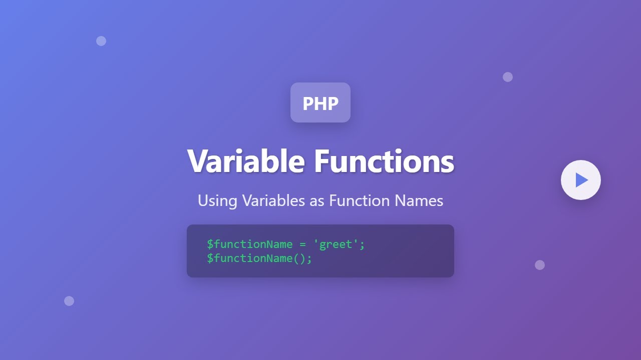 PHP Tutorial: Variable Functions - Dynamic Function Calls Explained!
