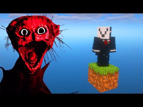 Surviving 100 Horror Mods In Minecraft One Block Skyblock...