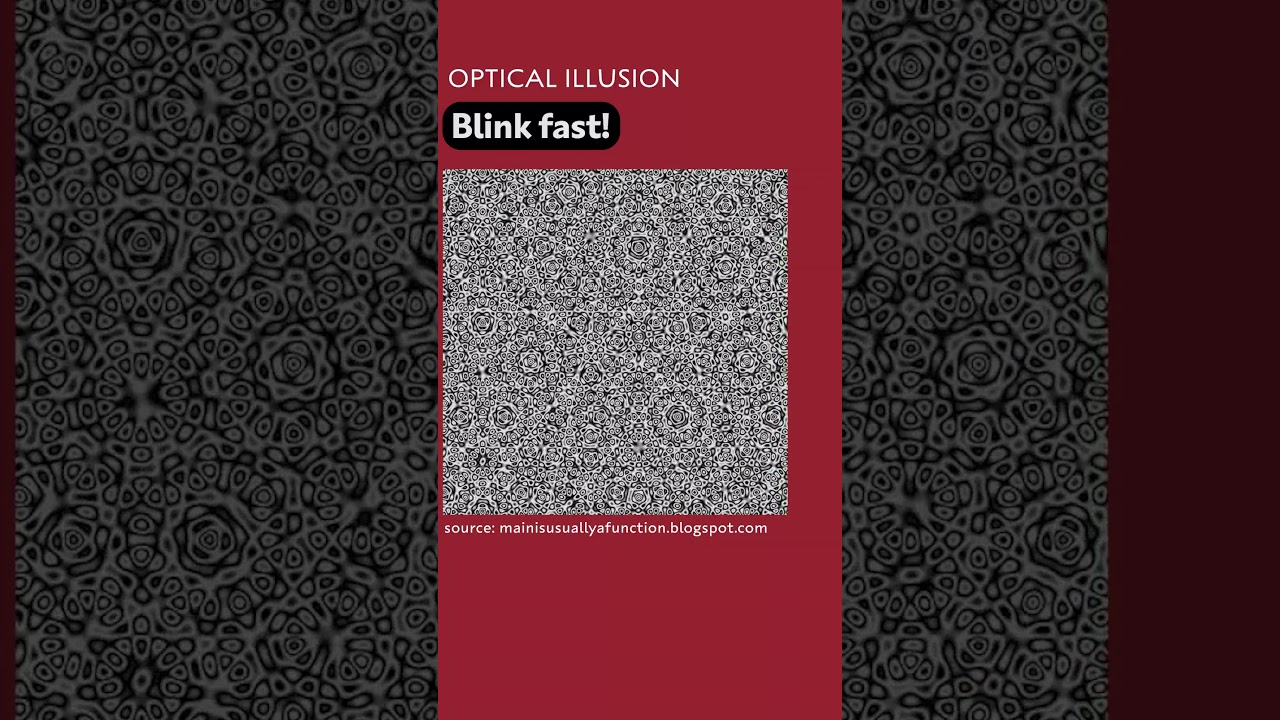 Optical illusion | Blink fast
