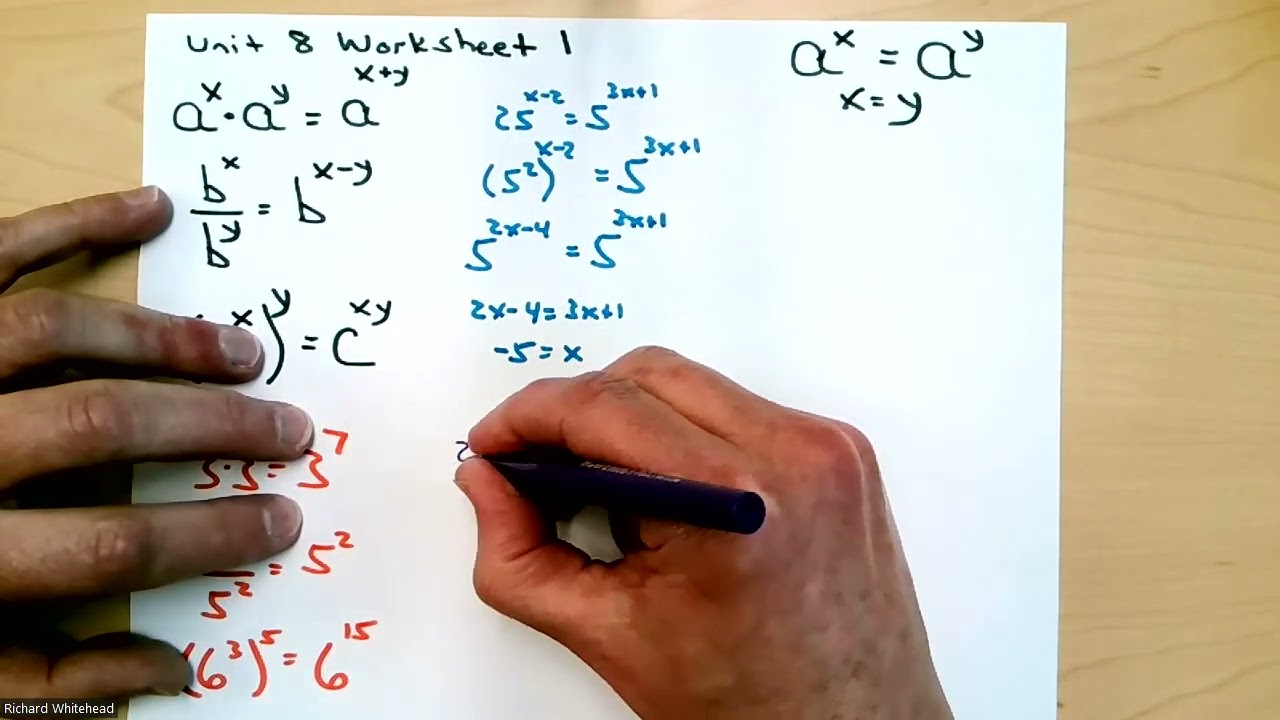 Video Unit 8 Worksheet 1