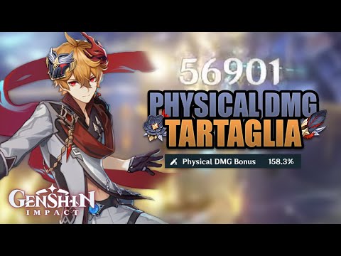 I gave Childe my best Physical artifacts... | Genshin Impact