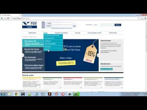 Curso Online Grátis na FGV