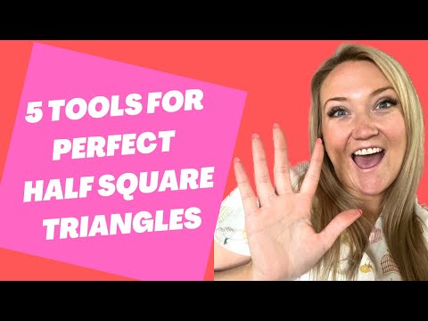 5 tools to make the perfect Half Square Triangle every time!