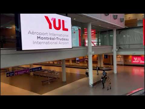 Arrivals Montreal Airport Quebec Canada