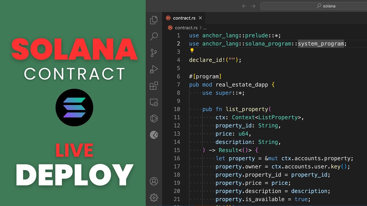 Deploy Rust Smart Contract to Solana Blockchain - LIVE Tutorial