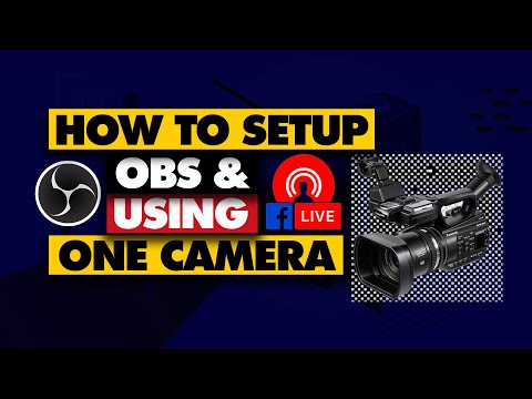 How to Live Stream on Facebook using OBS Studio From Computer and one Video Camera